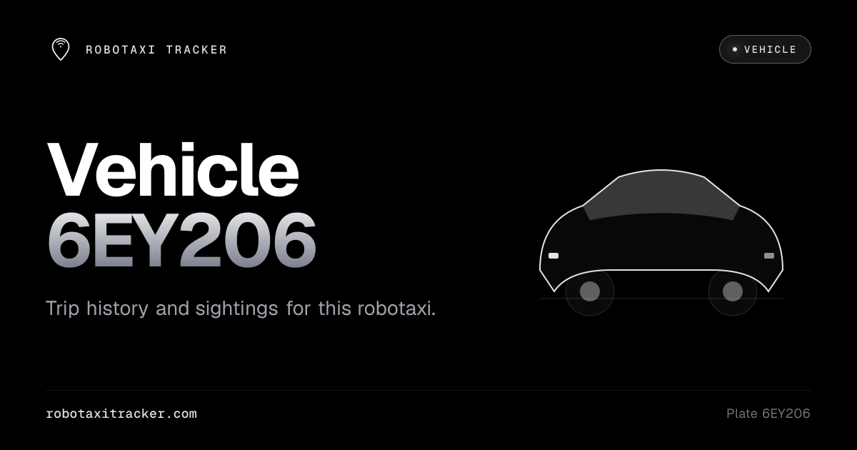 6EY206 - Vehicle Timeline