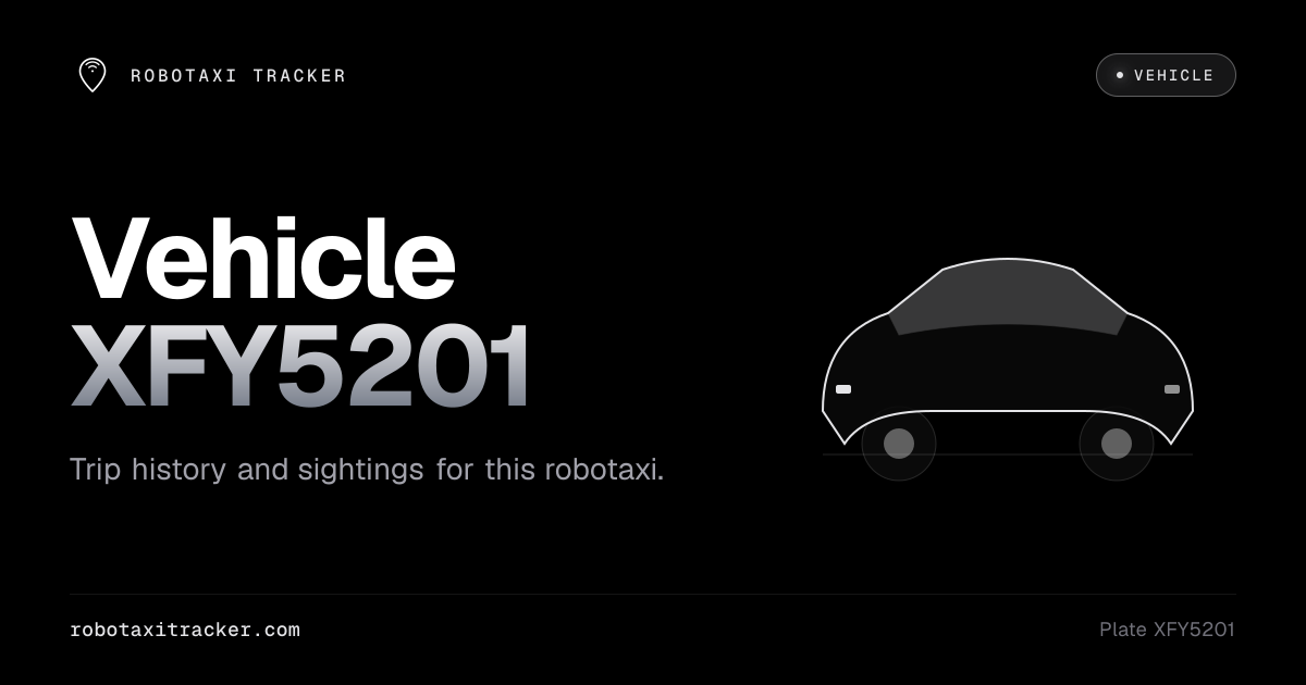 XFY5201 - Vehicle Timeline